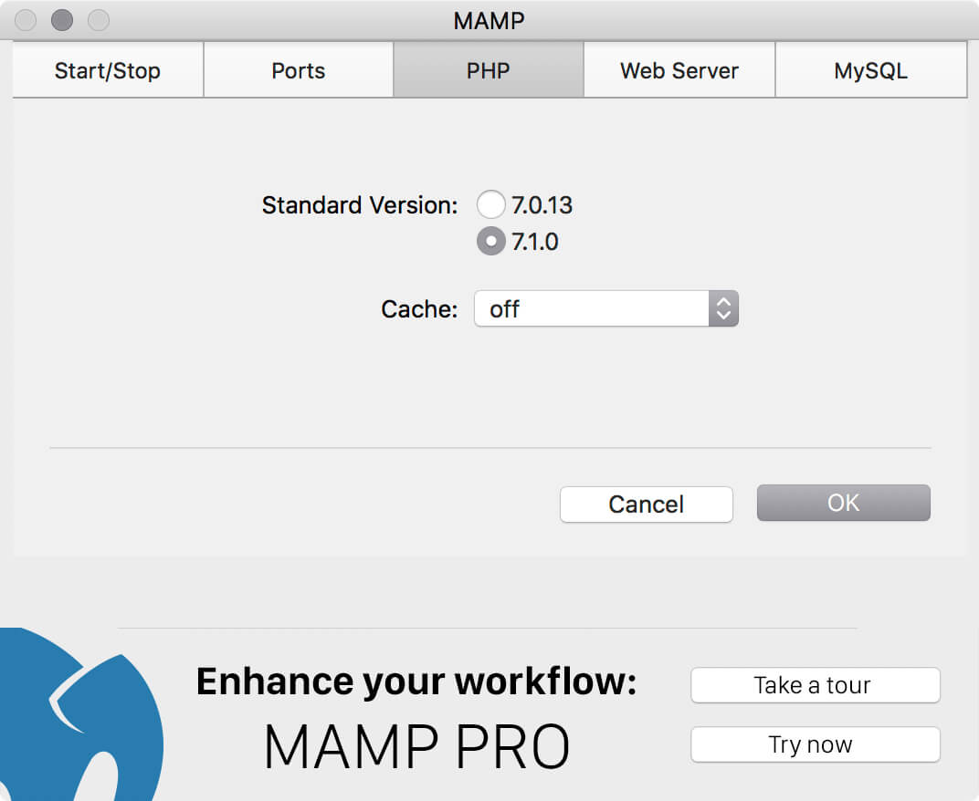 MAMP4.1でPHPを古いバージョンに切り替える | misoblog